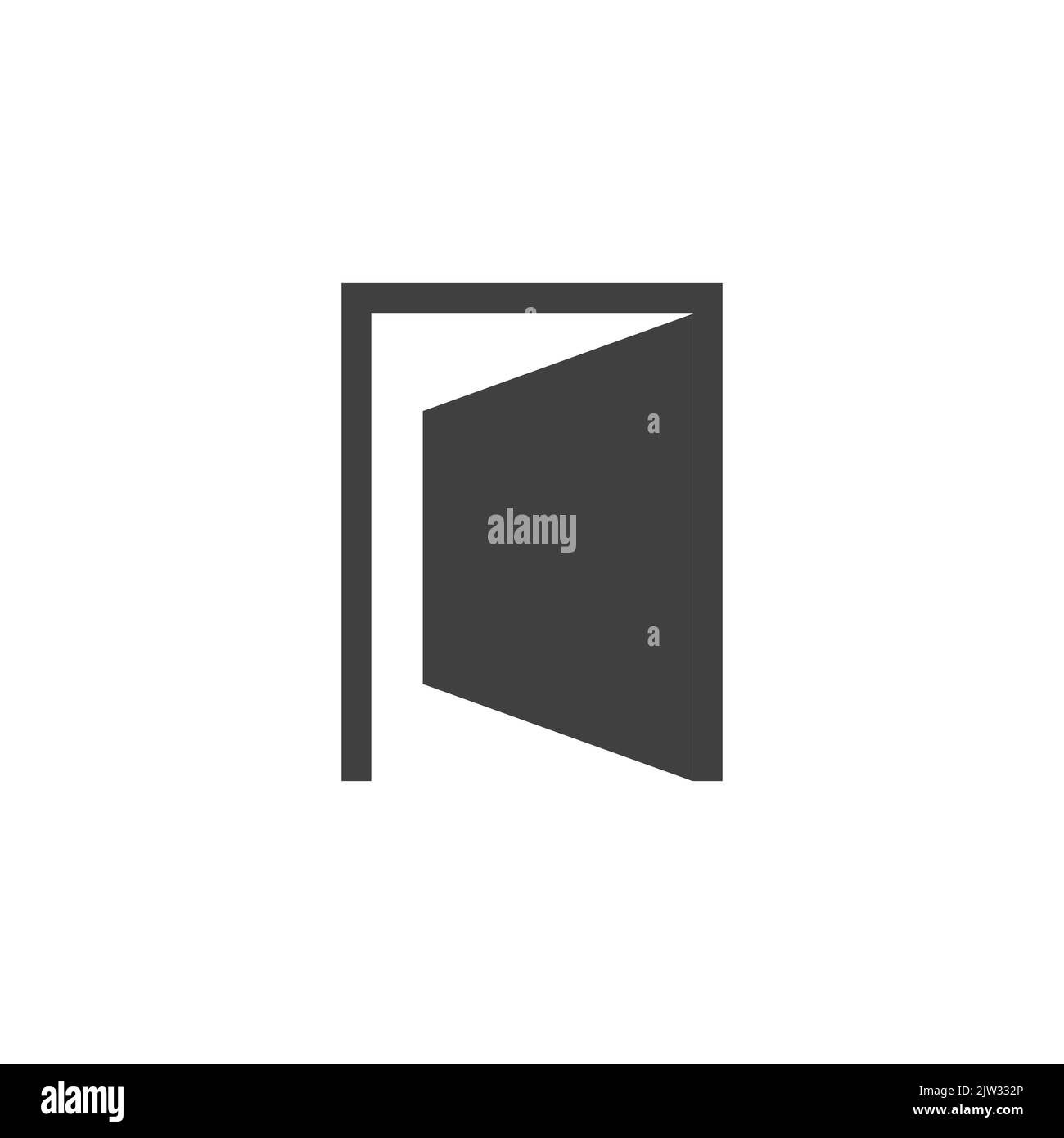 Door Icon in trendy flat style ,Open door symbol for your web site design, logo, Vector ...