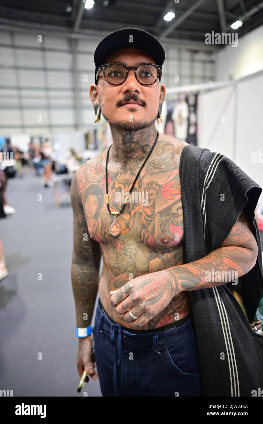 London, UK . 03rd Sep, 2022. Big London Tattoo Show taken place at ...