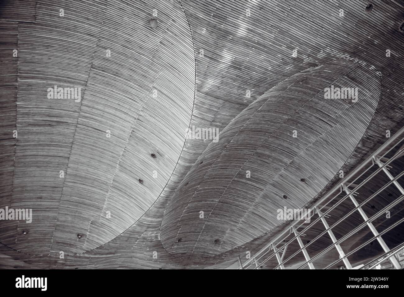 The Senedd building (Welsh Parliament), Cardiff, UK, August 12th 2022 ...