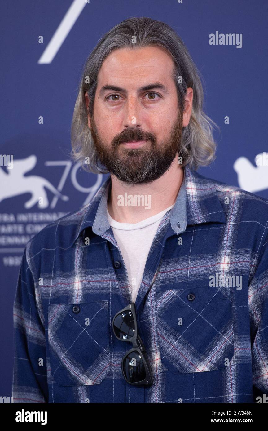 Ti West arriving at the Pearl Photocall during the 79th Venice International Film Festival ...