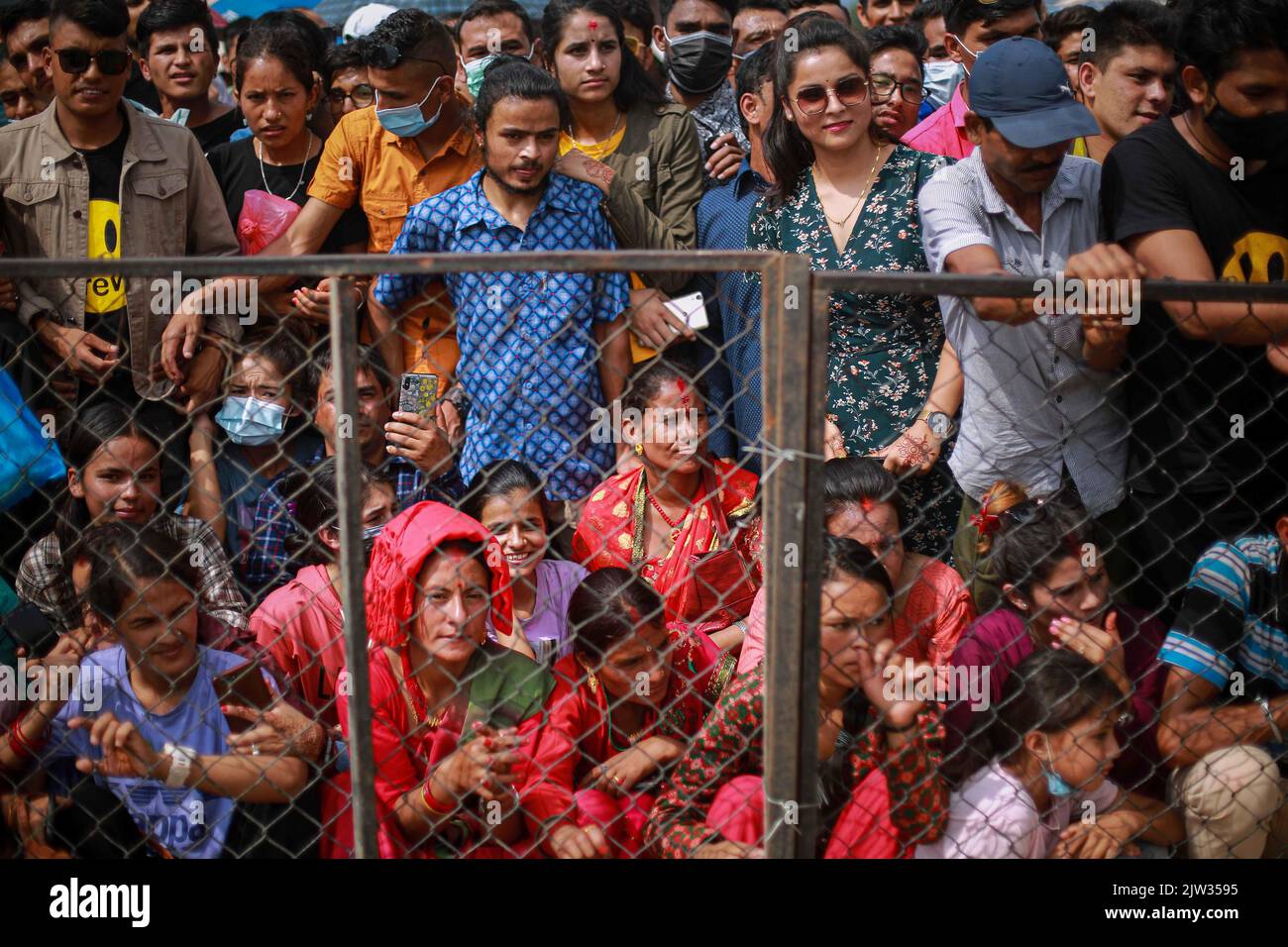 Kathmandu, Bagmati, Nepal. 3rd Sep, 2022. Huge crowds of people ...