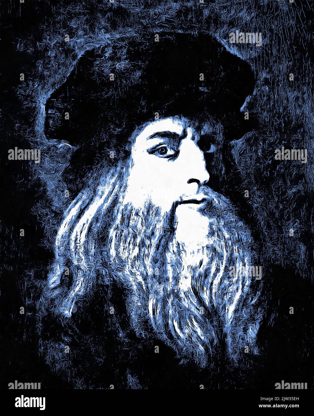 Portret leonardo da vinci hi-res stock photography and images - Alamy