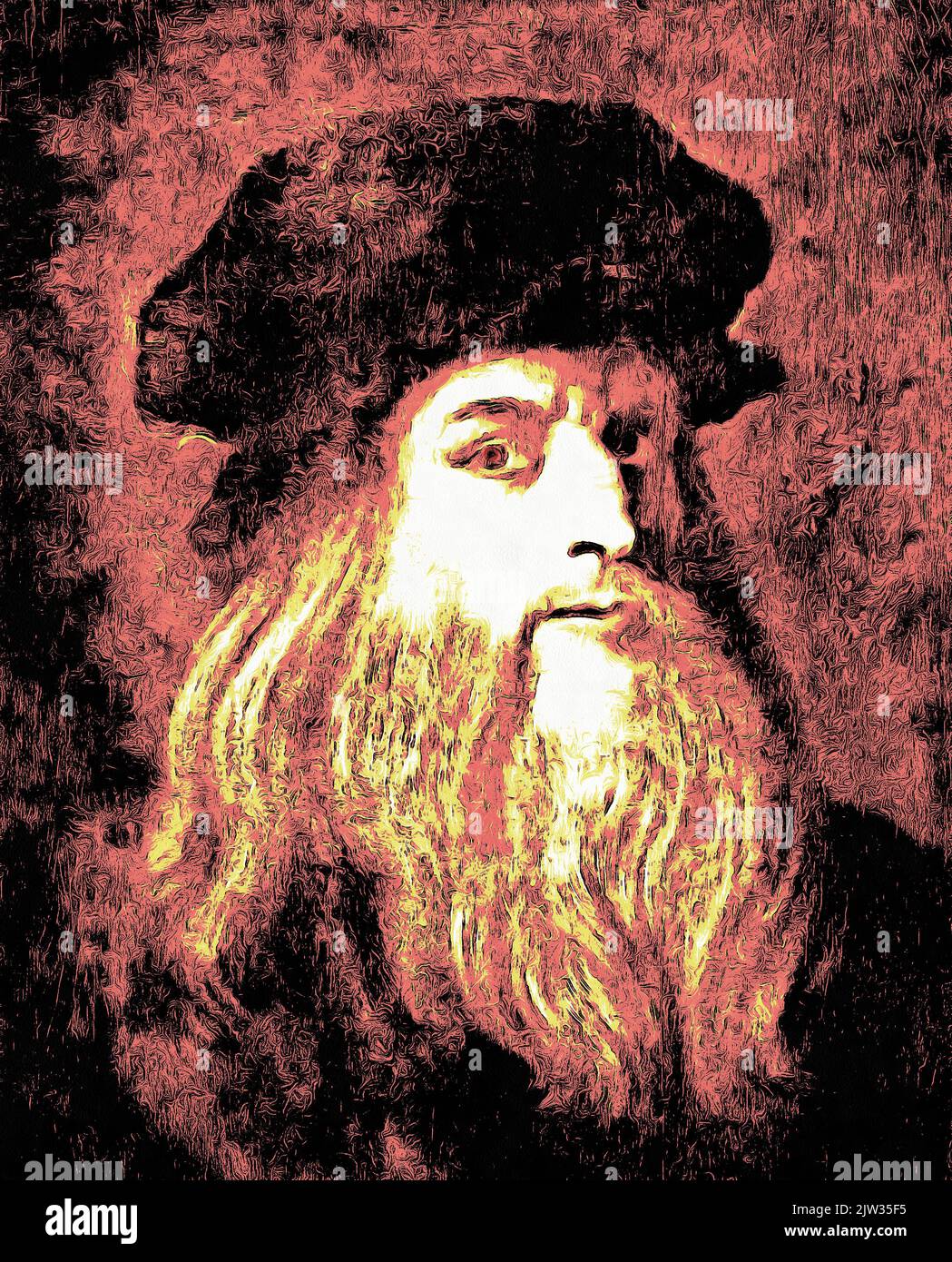 Portret leonardo da vinci hi-res stock photography and images - Alamy