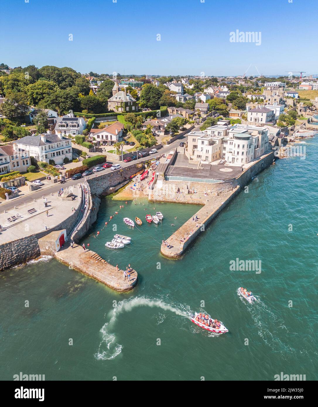 Ken the Ferryman going out to Dalkey Island from Coliemore Harbour ...