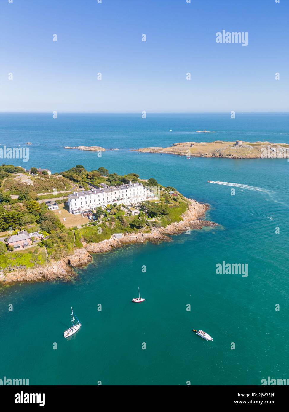 A sunny Killiney Bay in August 2022 Stock Photo - Alamy