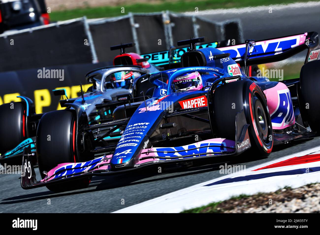 George russell and fernando alonso hi-res stock photography and images ...