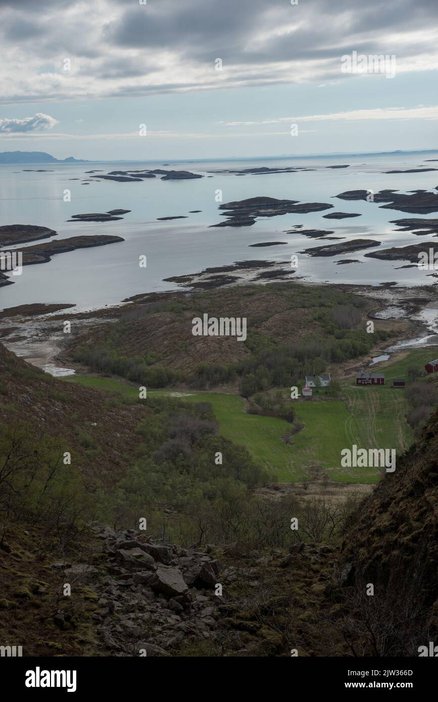 Torghatten is a granite dome in central Norway where waves, frost and ...