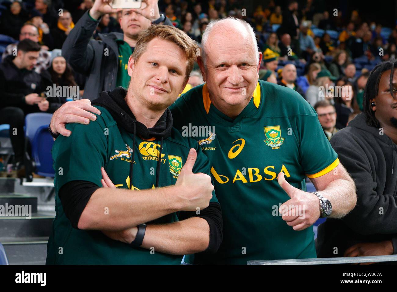 Springbok rugby fans stadium hi-res stock photography and images - Alamy