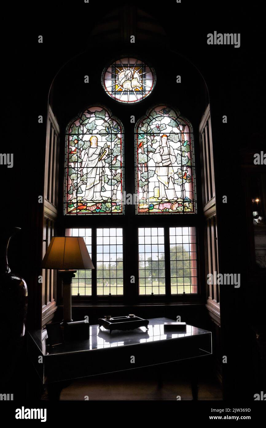 Stained glass windows in Mount Stuart, Isle of Bute, Scotland Stock ...