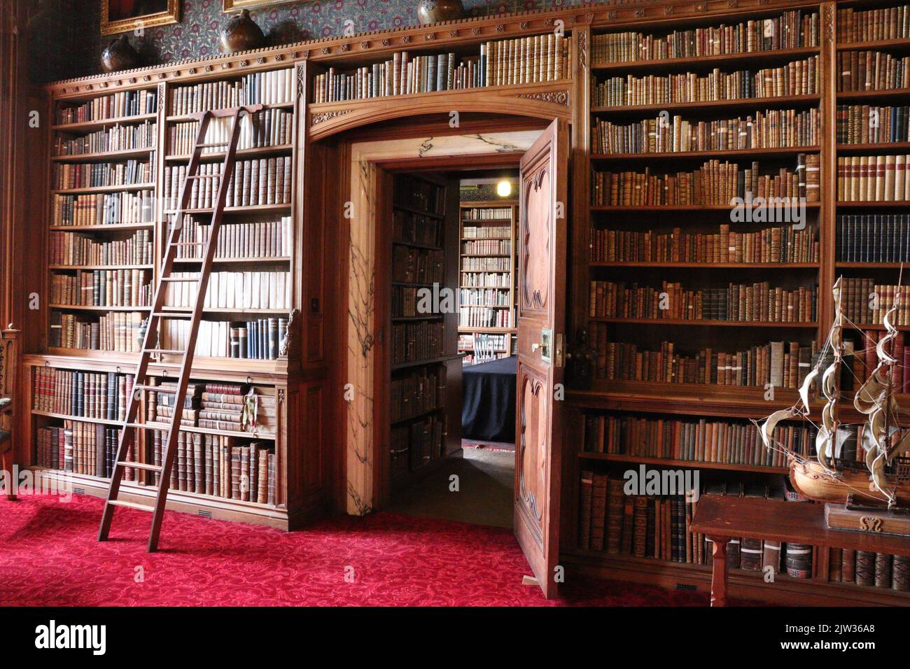 Library, Mount Stuart, Isle of Bute, Scotland Stock Photo - Alamy