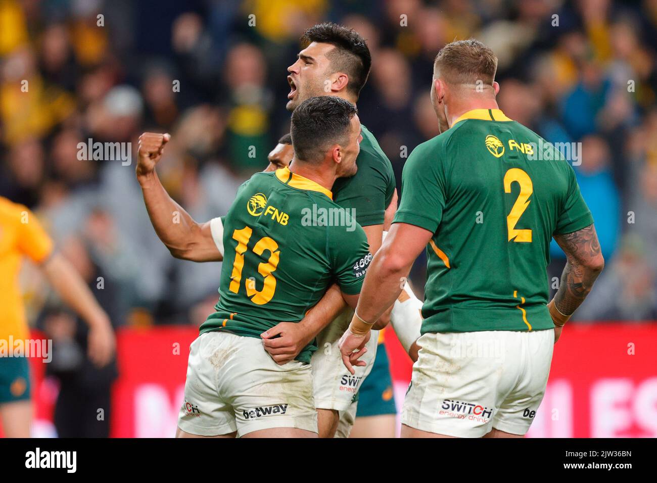 Sydney, Australia. 03rd Sep, 2022. Damian de Allende of Springboks ...