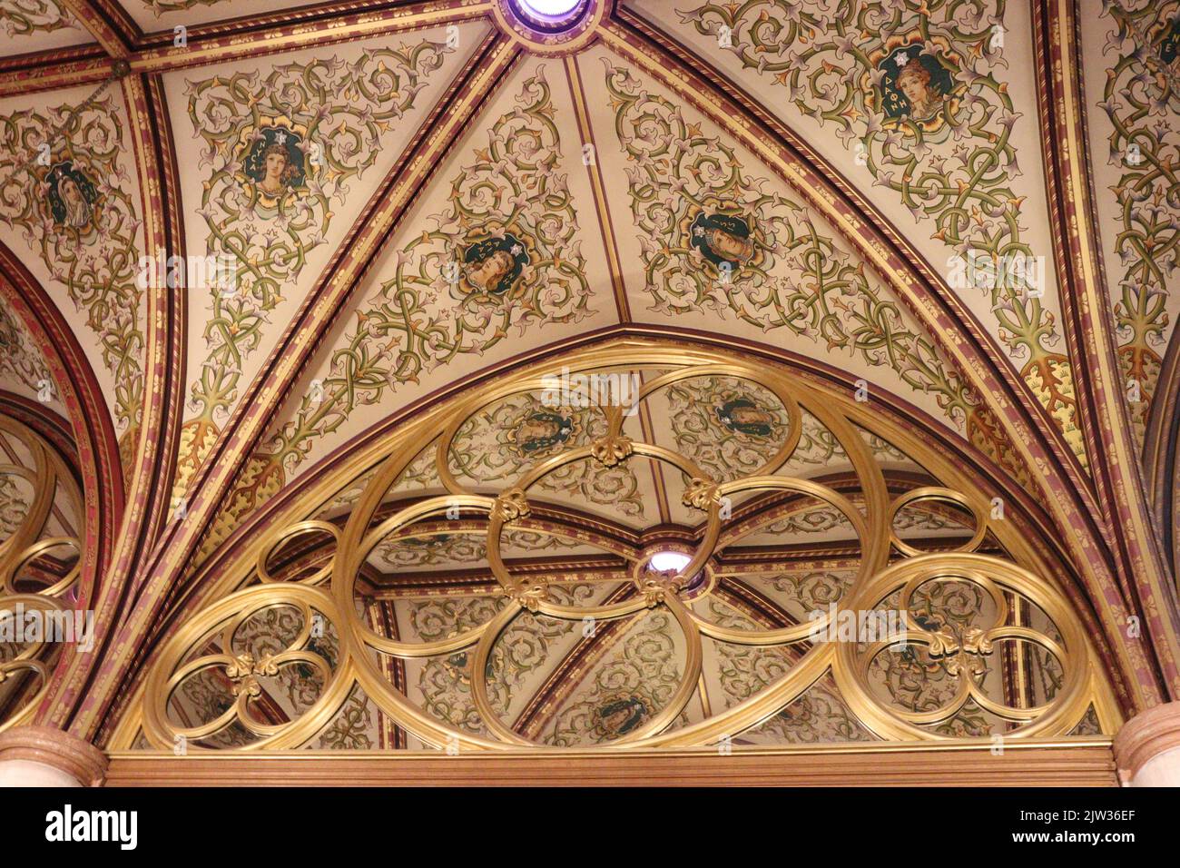 Arched ceilings, Mount Stuart, Isle of Bute, Scotland Stock Photo - Alamy