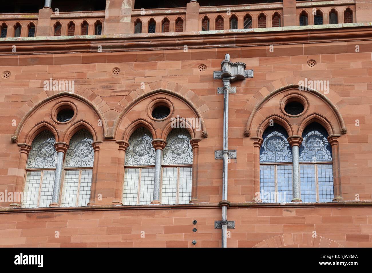 Facade detail, Mount Stuart, Isle of Bute, Scotland Stock Photo - Alamy