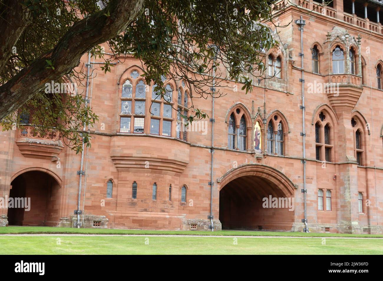 Facade detail, Mount Stuart, Isle of Bute, Scotland Stock Photo - Alamy