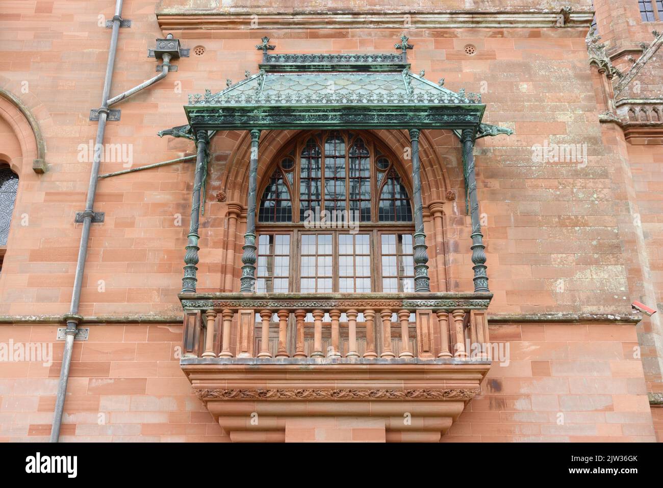Facade detail, Mount Stuart, Isle of Bute, Scotland Stock Photo - Alamy