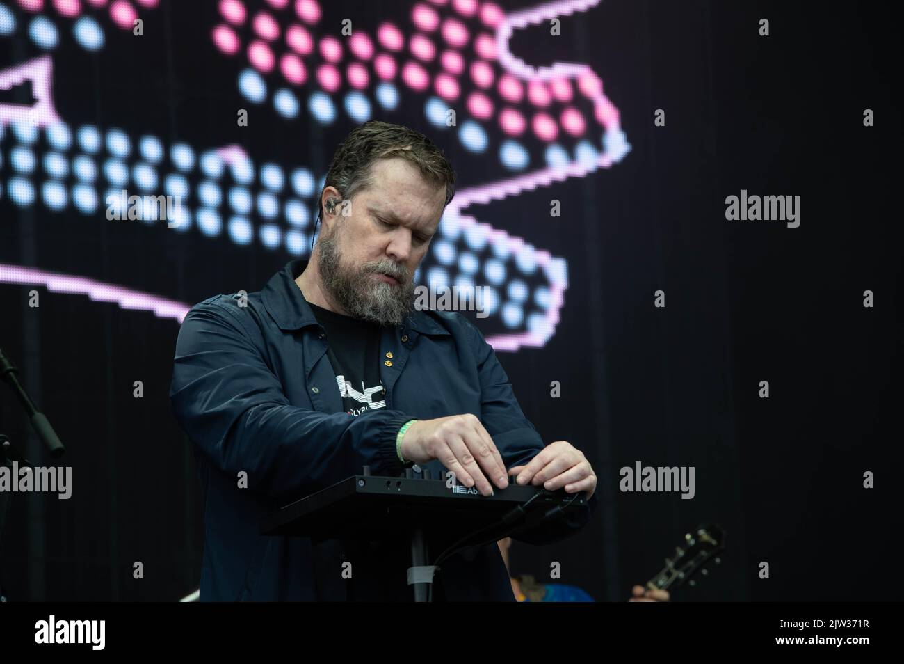 John Grant - playing Keyboard and singing to the Connect Festival ...