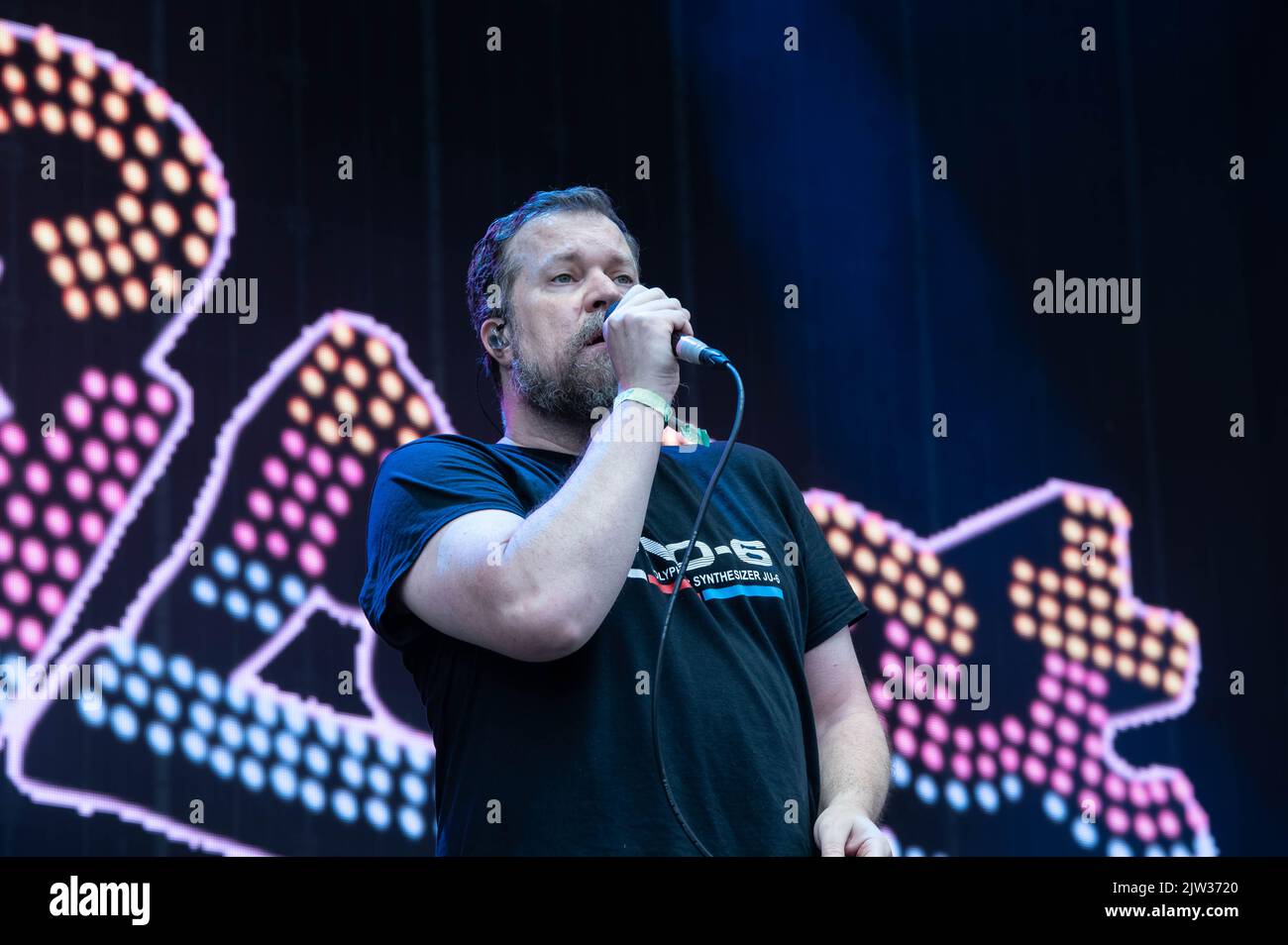 John Grant - playing Keyboard and singing to the Connect Festival ...