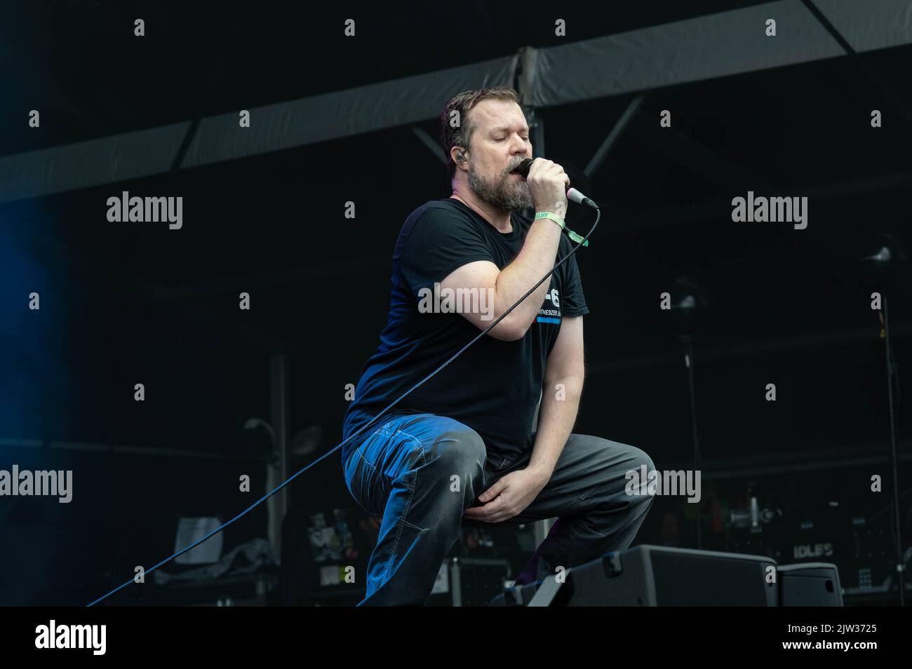 John Grant - playing Keyboard and singing to the Connect Festival ...