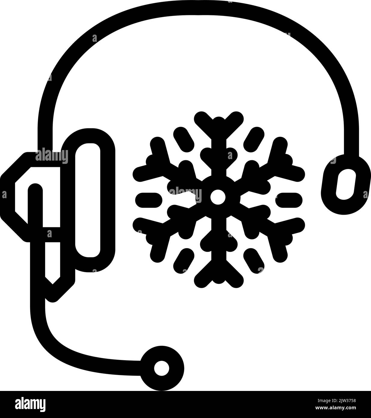 cold calling line icon vector illustration Stock Vector Image & Art - Alamy