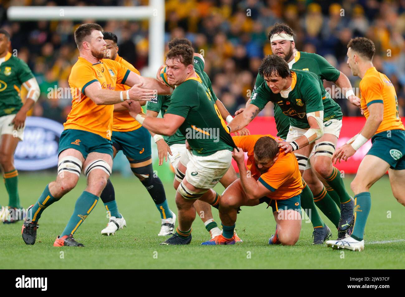 Sydney, Australia. 03rd Sep, 2022. Jasper Wiese of Springboks runs the ...