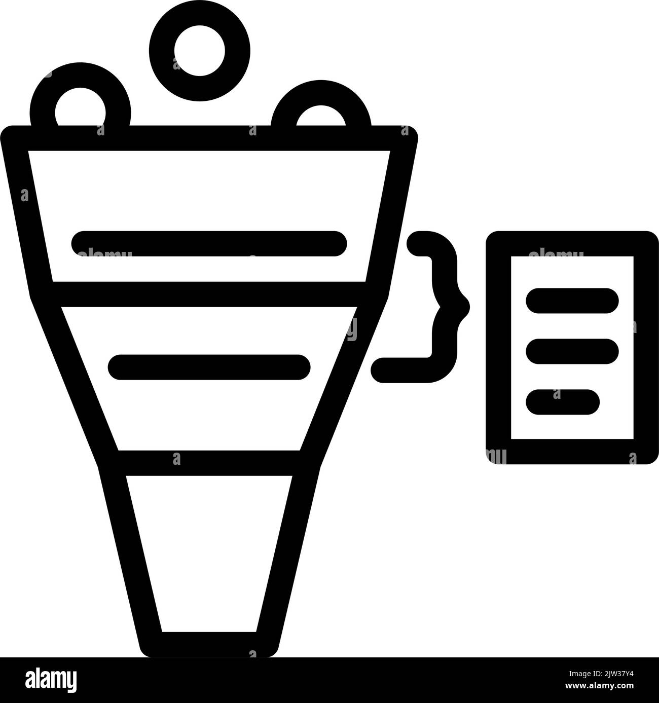 lead qualification line icon vector illustration Stock Vector Image ... lead qualification line icon vector illustration Stock Vector Image ...