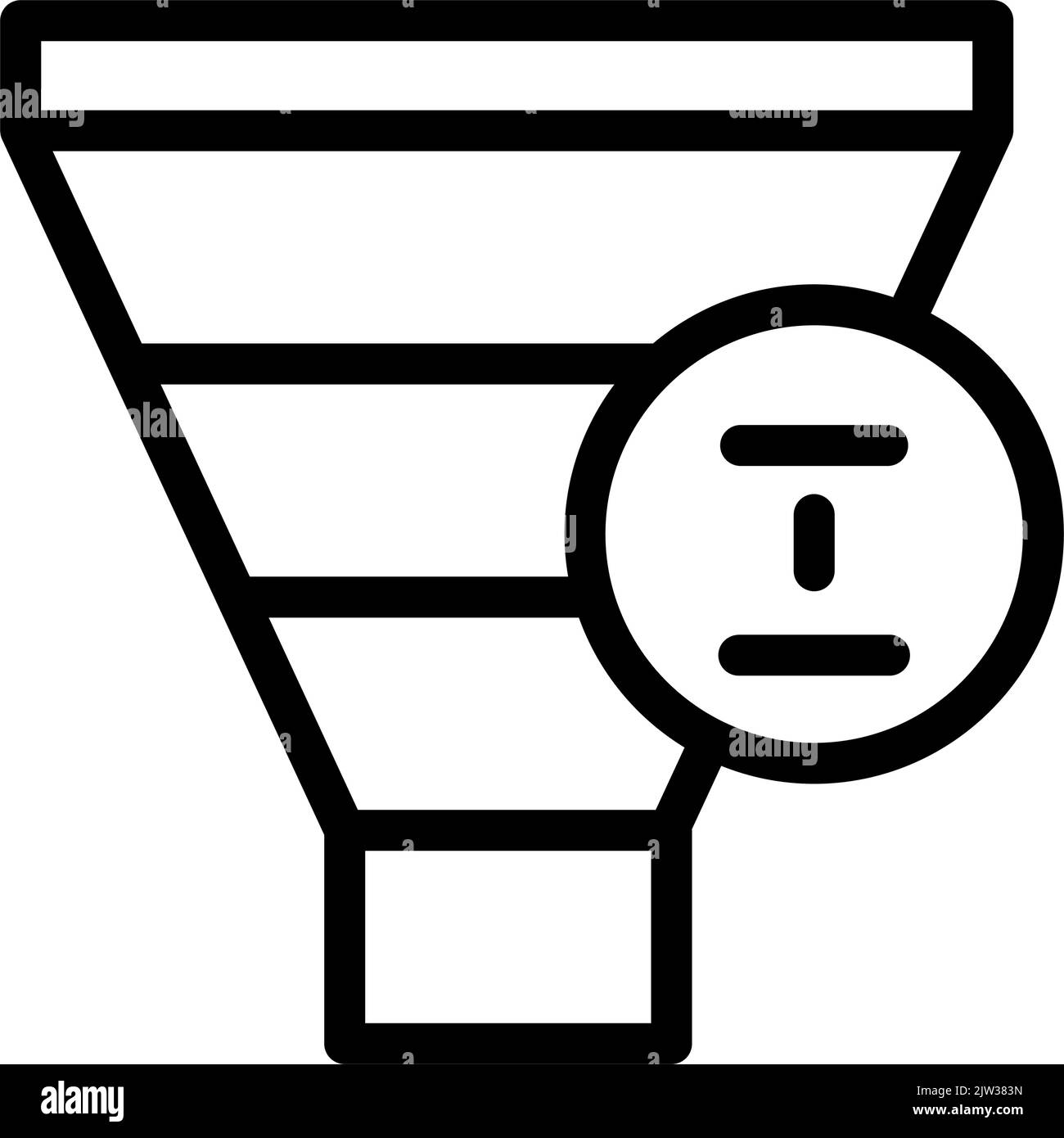 warm leads line icon vector illustration Stock Vector Image & Art - Alamy