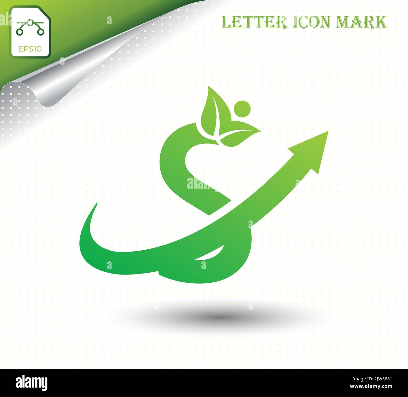 Natural letter S with eco logo design template Stock Vector Image & Art ...