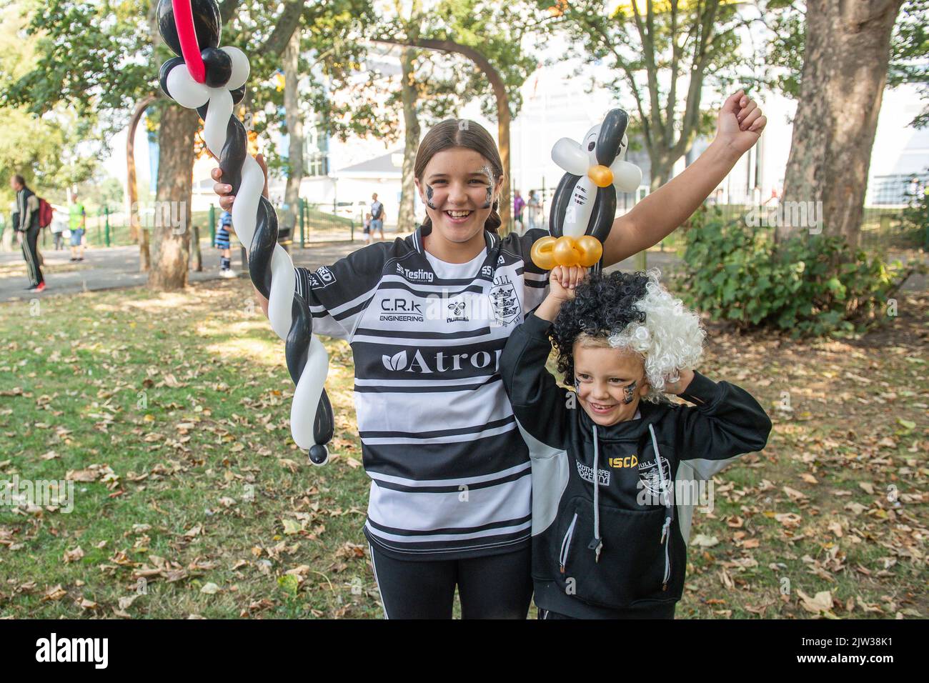 Hull FC fans begin to arrive at the MKM Stadium ahead of the Hull Derby ...