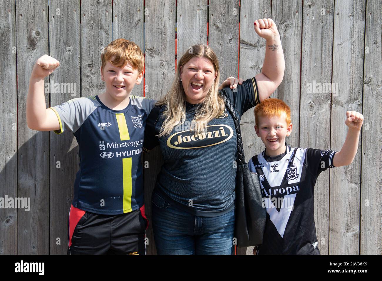 Hull FC fans begin to arrive at the MKM Stadium ahead of the Hull Derby ...