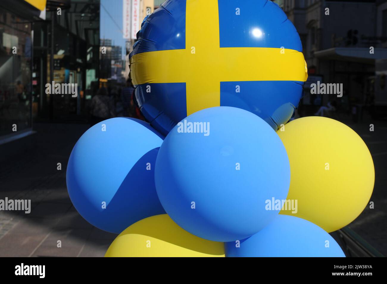 Blue and yellwo flag hi-res stock photography and images - Alamy