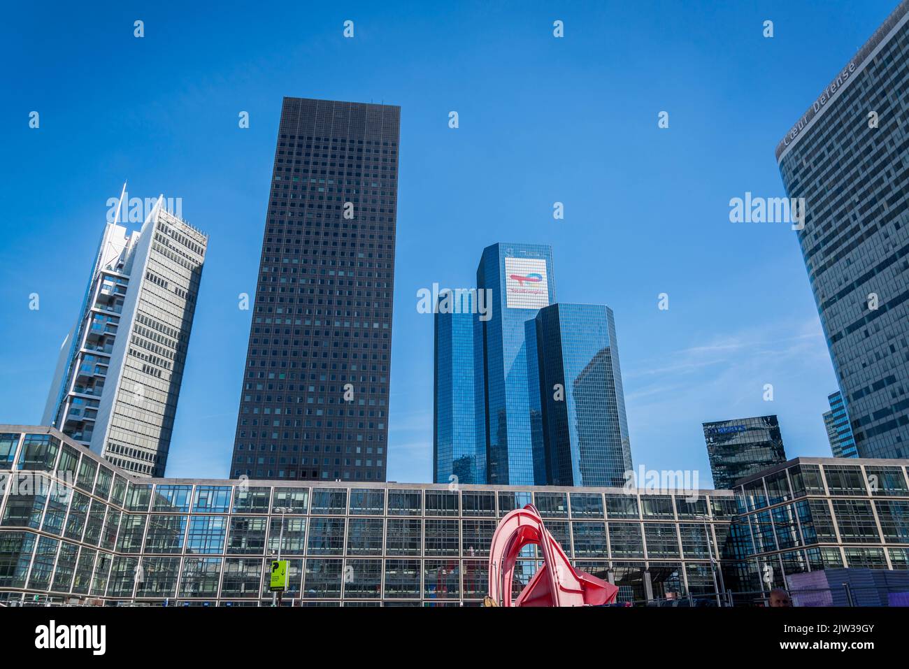 Tour Areva (Formerly Tour Fiat), La Defense, a major business district ...