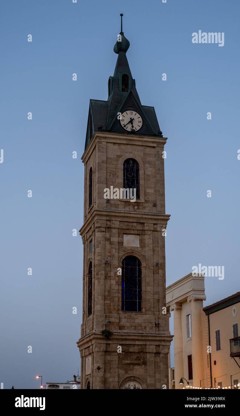 One of the symbols of Jaffa city, Clock Tower built by Ottoman Empire ...