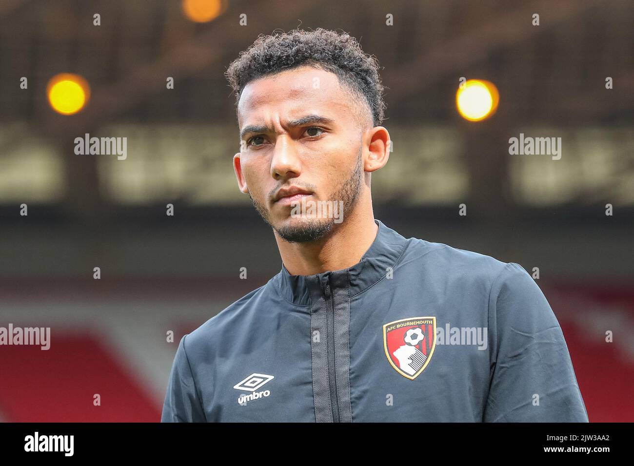 Nottingham, UK. 03rd Sep, 2022. Lloyd Kelly #5 of Bournemouth arrives ...