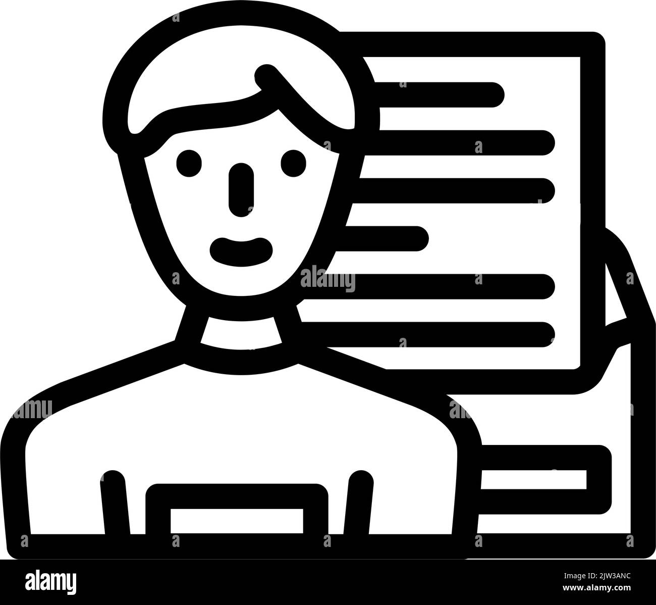content syndication lead line icon vector illustration Stock Vector ...