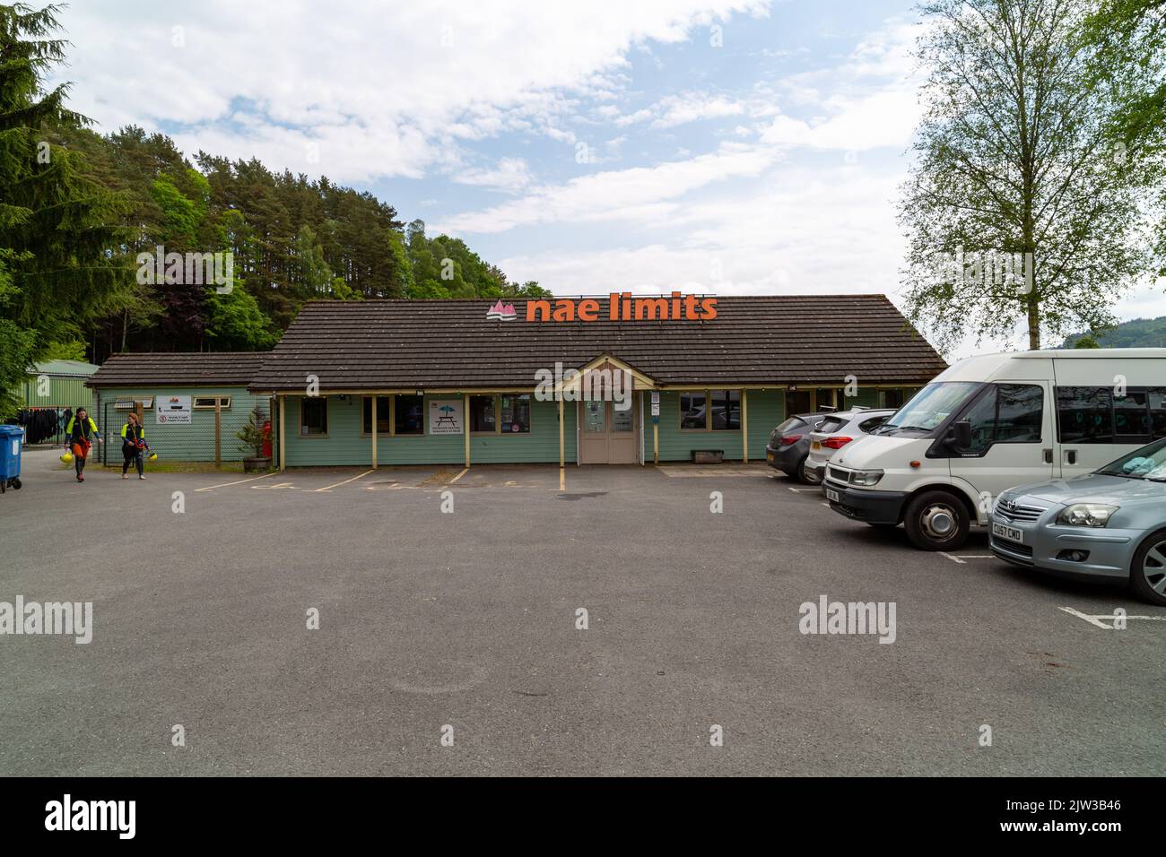 Nae Limits, Pitlochry Stock Photo - Alamy