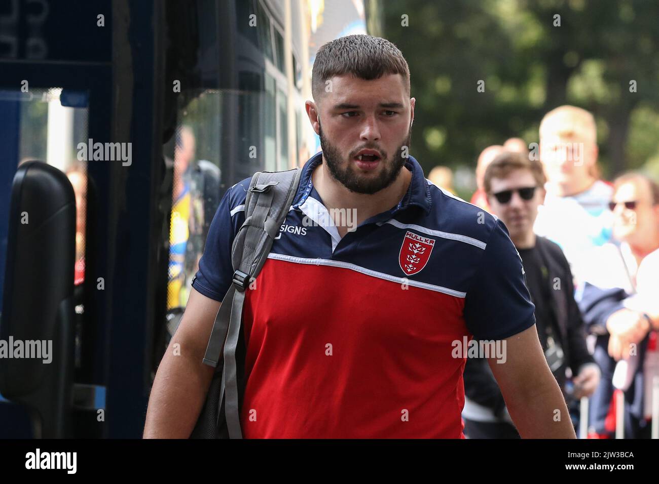 Matty Storton #13 of Hull KR arrives at MKM Stadium, Hull, United ...