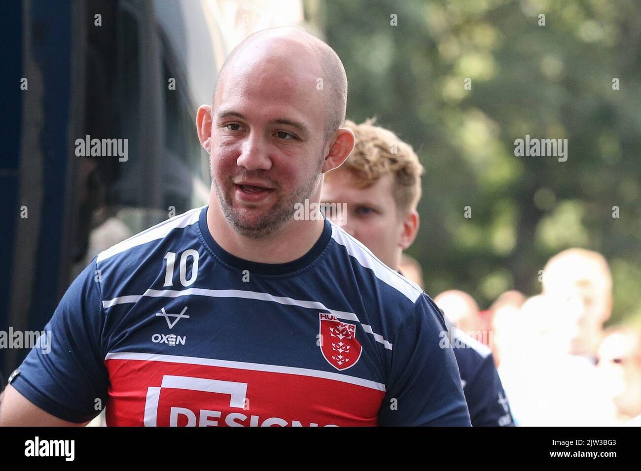 George King #10 of Hull KR arrives at MKM Stadium, Hull, United Kingdom ...