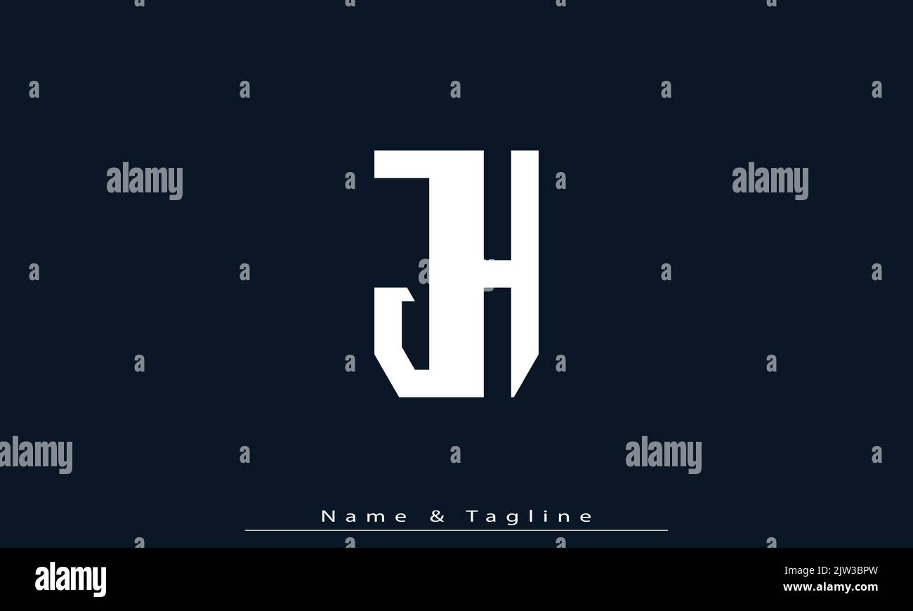 Alphabet letters Initials Monogram logo JH , HJ Stock Vector Image ...