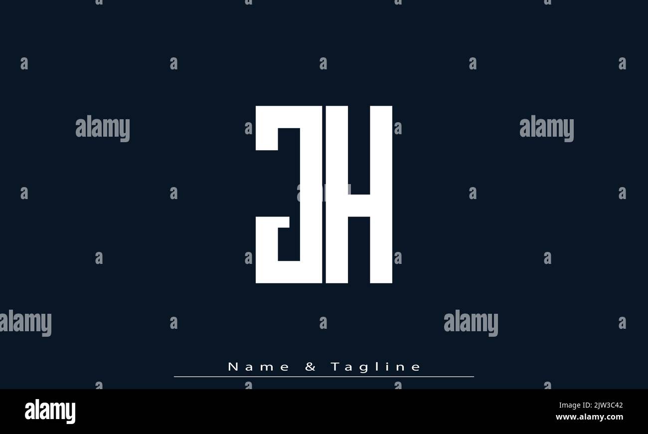 Alphabet letters Initials Monogram logo JH , HJ Stock Vector Image ...