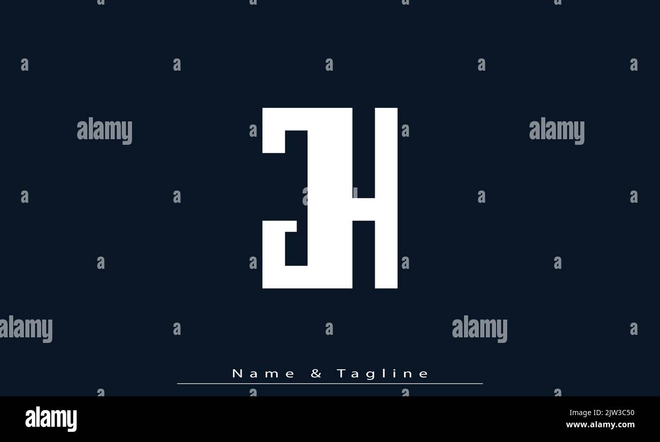 Alphabet letters Initials Monogram logo JH , HJ Stock Vector Image ...
