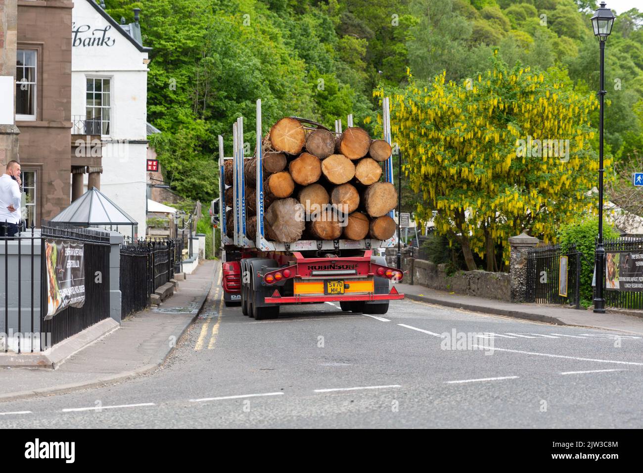 Timber lorry scotland hi-res stock photography and images - Alamy