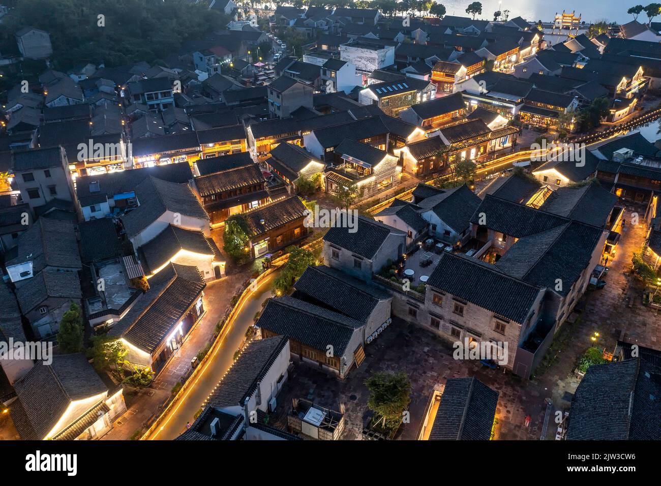 NINGBO, CHINA - SEPTEMBER 3, 2022 - Clouds change over Dongqian Lake as ...