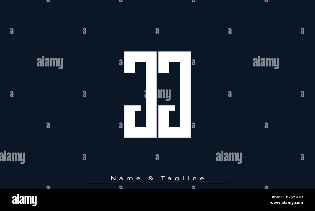 Alphabet letters Initials Monogram logo JJ Stock Vector Image & Art - Alamy