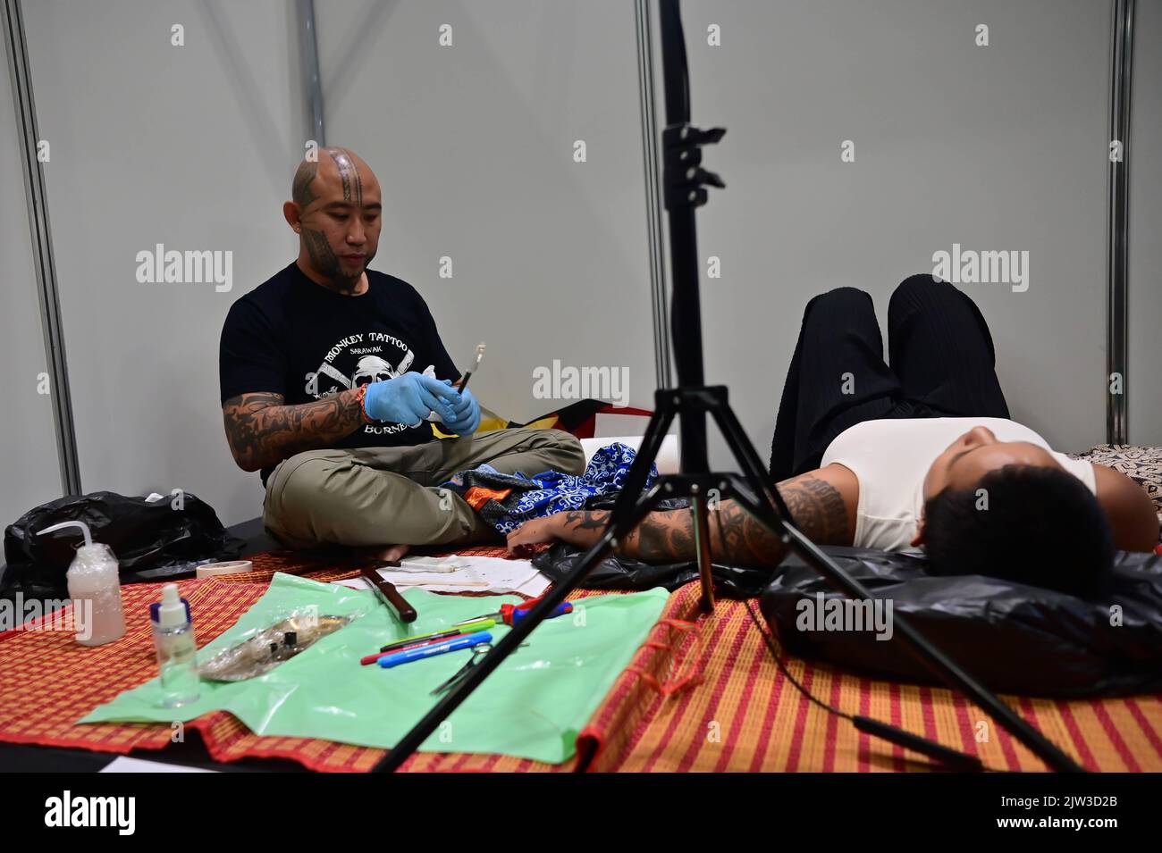 Monkey tattoo sarawak hi-res stock photography and images - Alamy