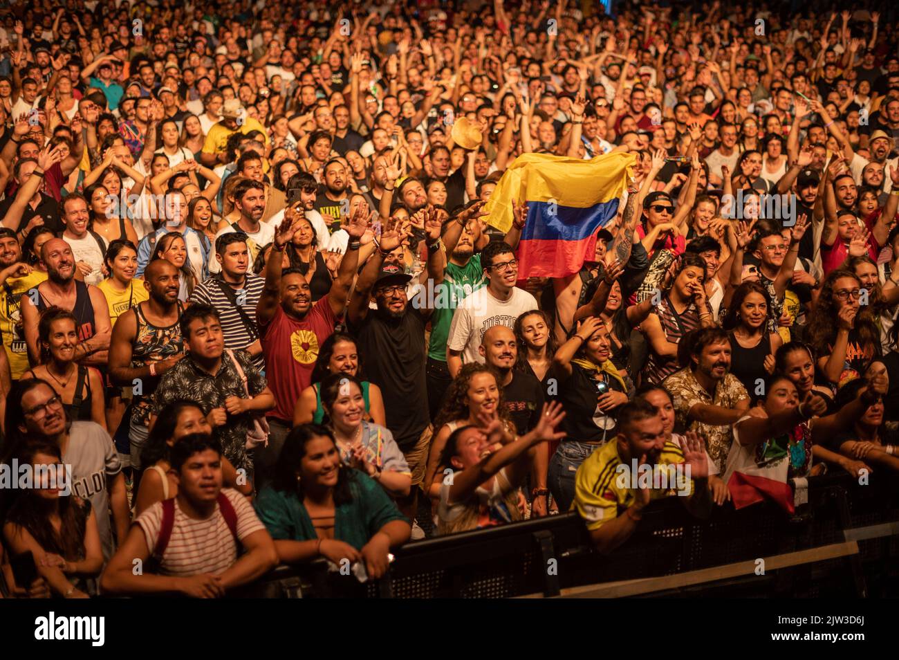 Colombian band Aterciopelados performs live during Vive Latino 2022 ...