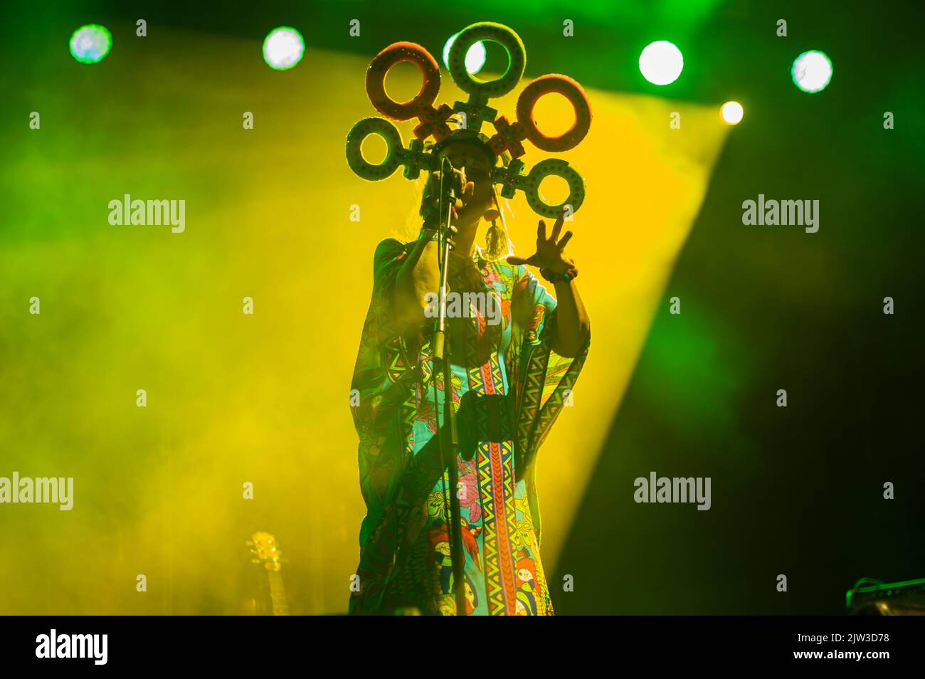 Colombian band Aterciopelados performs live during Vive Latino 2022 ...