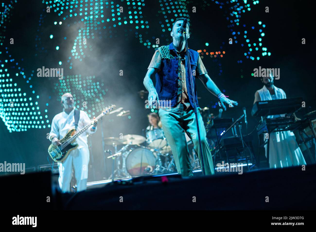 Spanish band Vetusta Morla performs live during Vive Latino 2022 ...