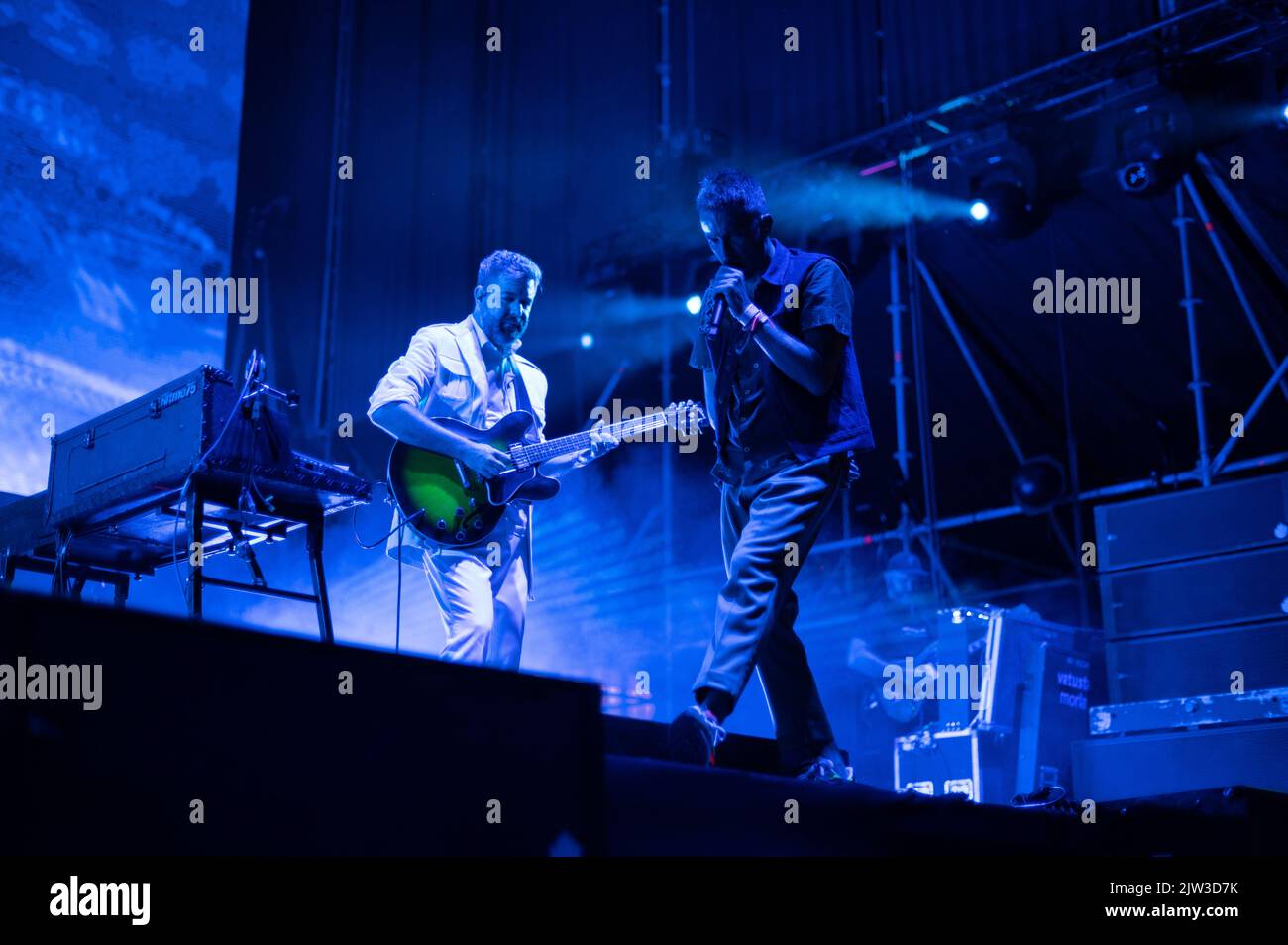 Spanish band Vetusta Morla performs live during Vive Latino 2022 ...