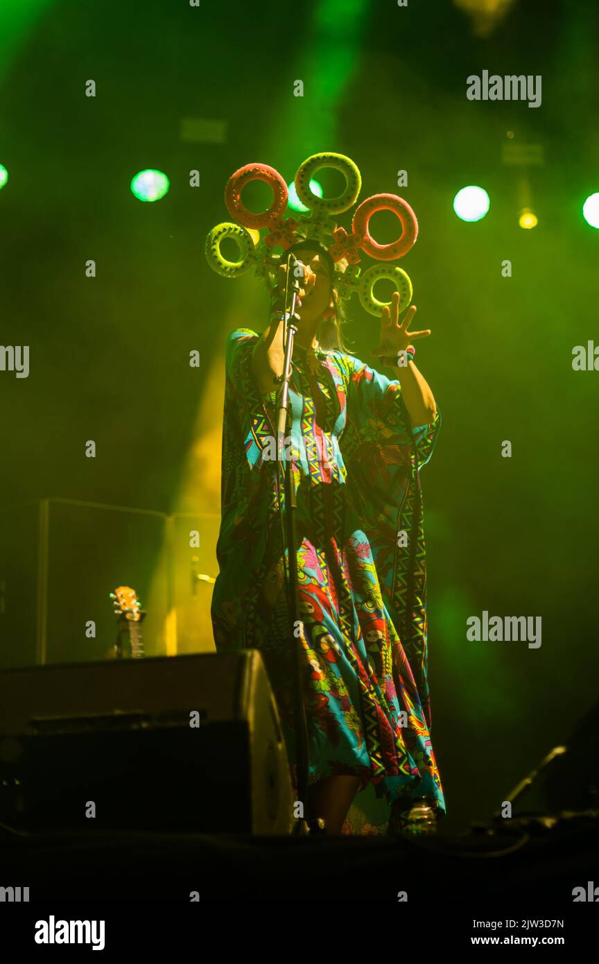 Colombian band Aterciopelados performs live during Vive Latino 2022 ...