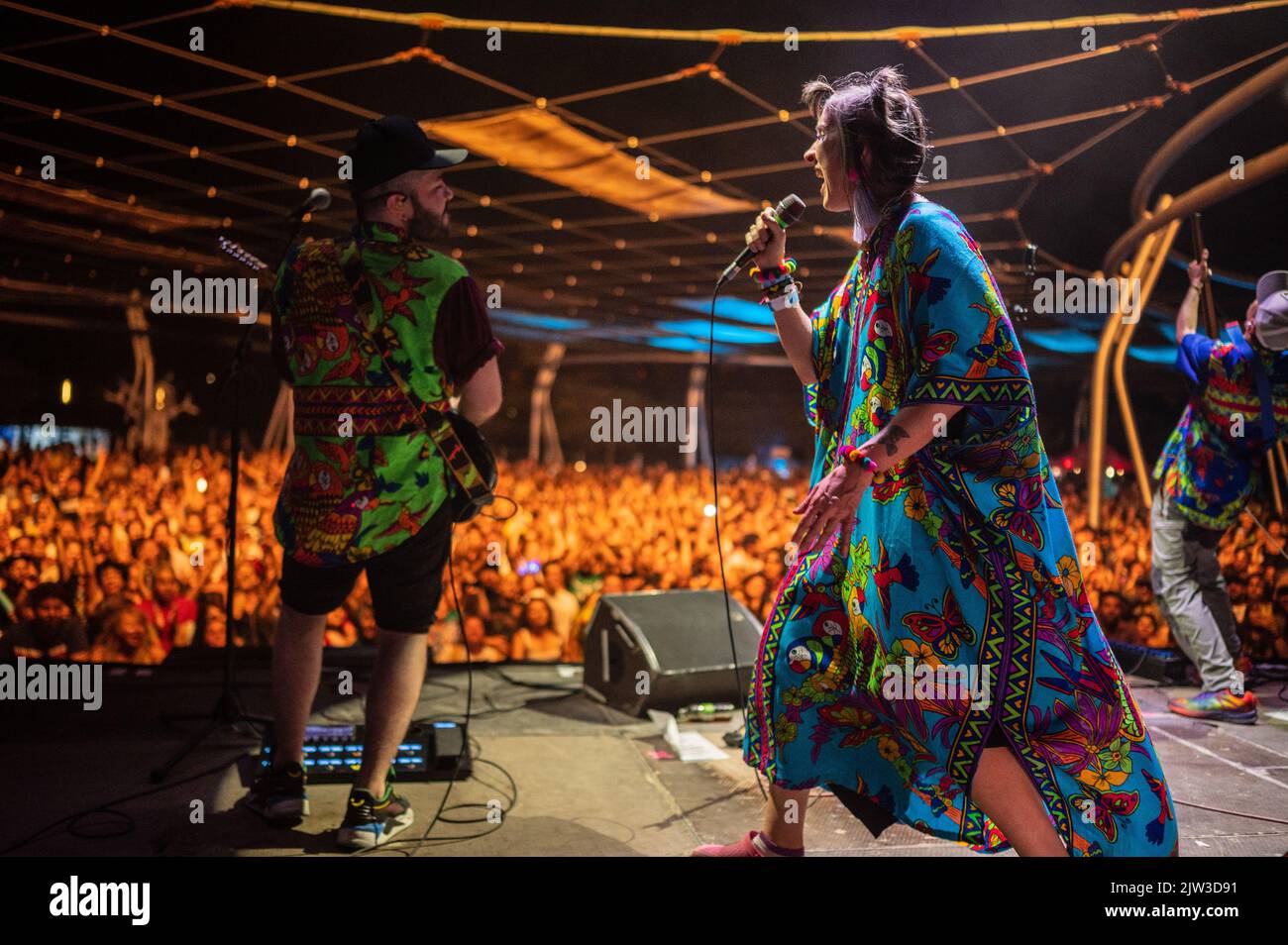 Colombian band Aterciopelados performs live during Vive Latino 2022 ...